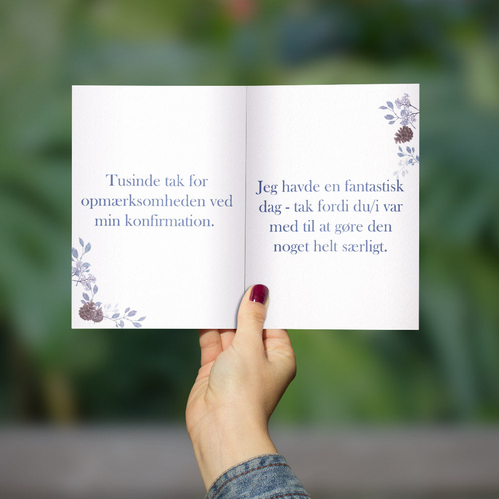Indbydelse til konfirmation - Design 9