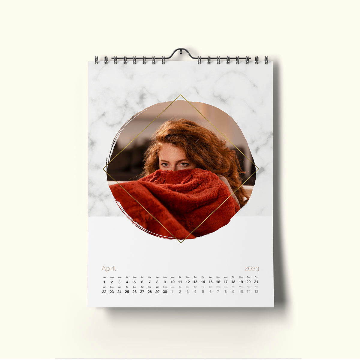 Moderne Kalender - Smal design