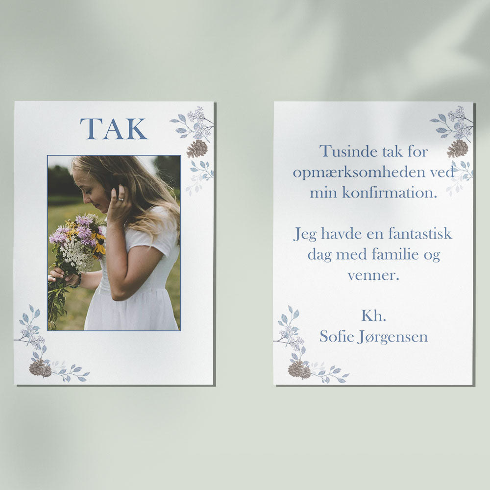 Indbydelse til konfirmation - Design 9